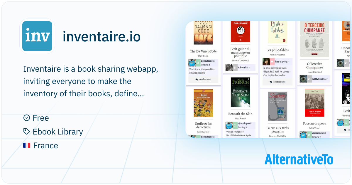 inventaire.io: Keep an inventory of your books. Share it with others ...