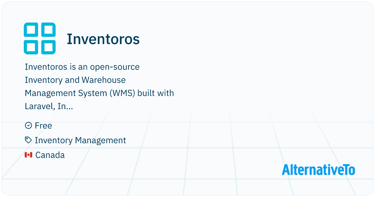 Inventoros: A powerful, extensible open-source inventory management ...