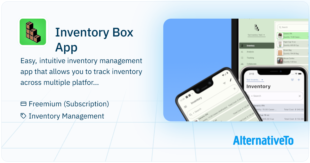 Inventory Box App: Inventory management app that allows you to track ...