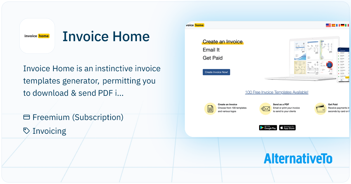 Invoice Home: Instinctive invoice templates generator, permitting you ...