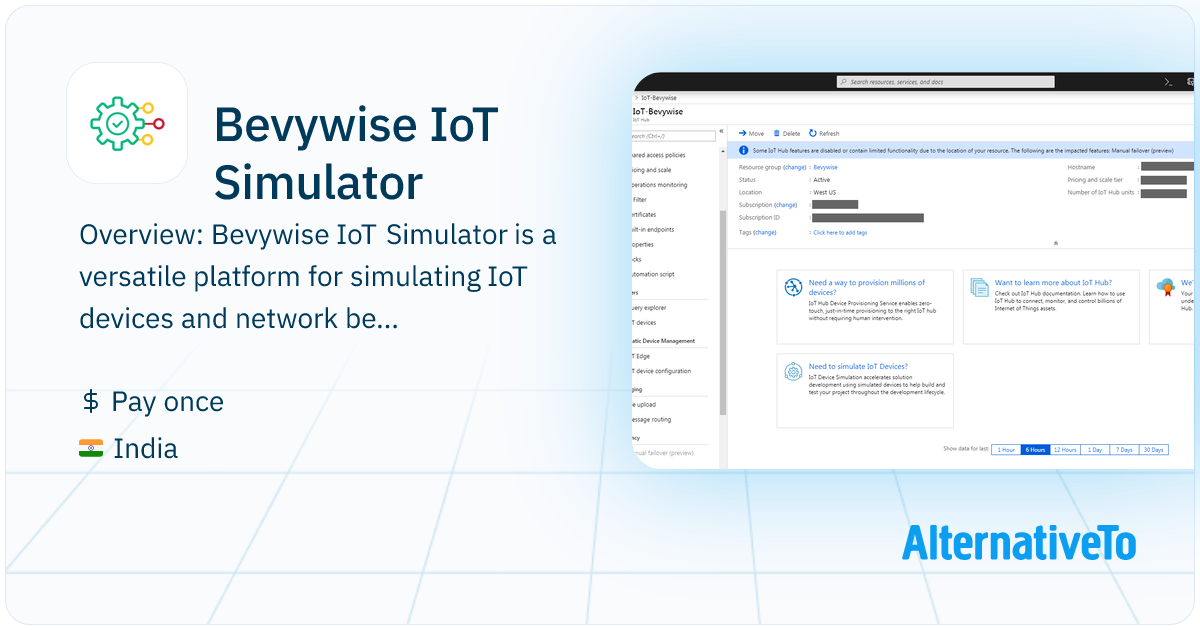 Bevywise IoT Simulator: Intuitive tool for simulating data | AlternativeTo