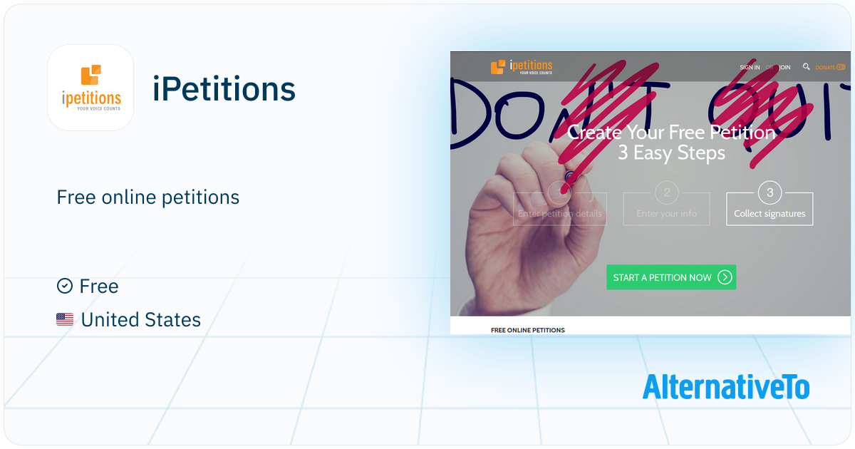 iPetitions: Free online petitions | AlternativeTo