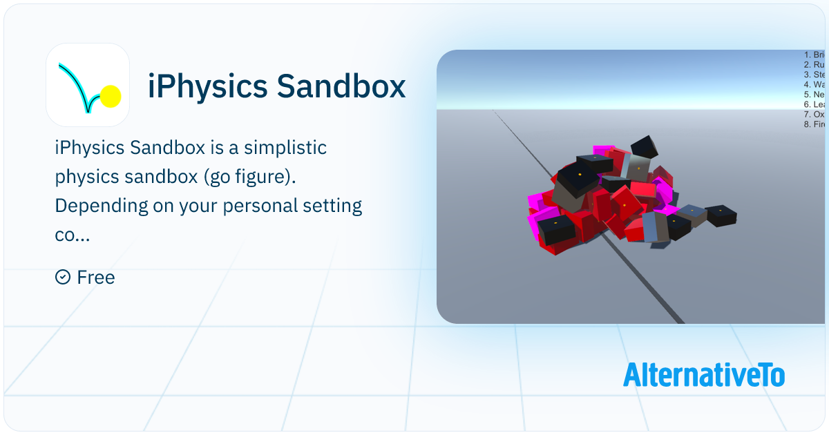 iPhysics Sandbox: A simple physics sandbox that can be configured to ...