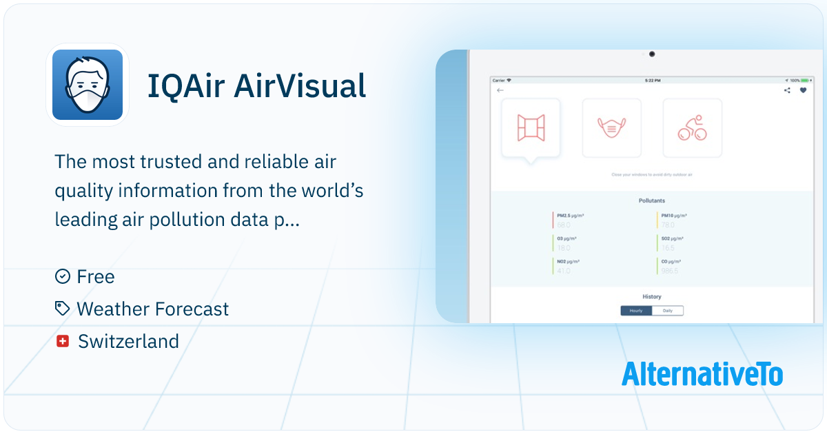 IQAir AirVisual: The most trusted and reliable air quality | AlternativeTo