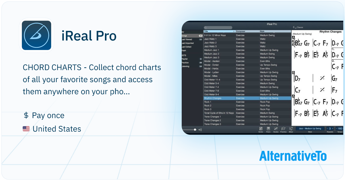 iReal Pro: Offers an easy-to-use tool to help musicians of all levels ...