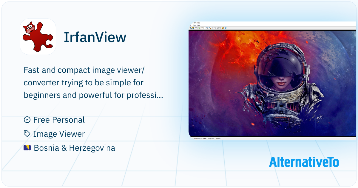 IrfanView: Fast image viewer with editing tools | AlternativeTo
