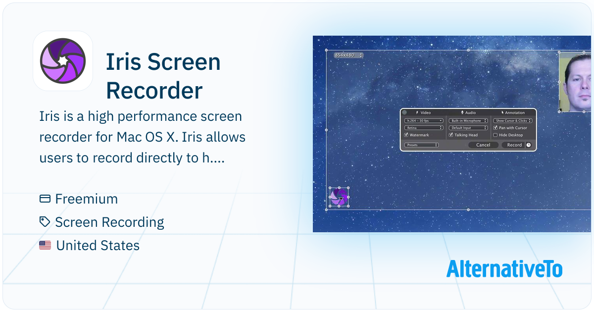 Iris Screen Recorder: Iris is a high performance screen recorder for ...
