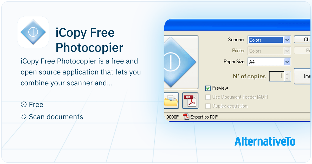 iCopy Free Photocopier: Free and open source | AlternativeTo