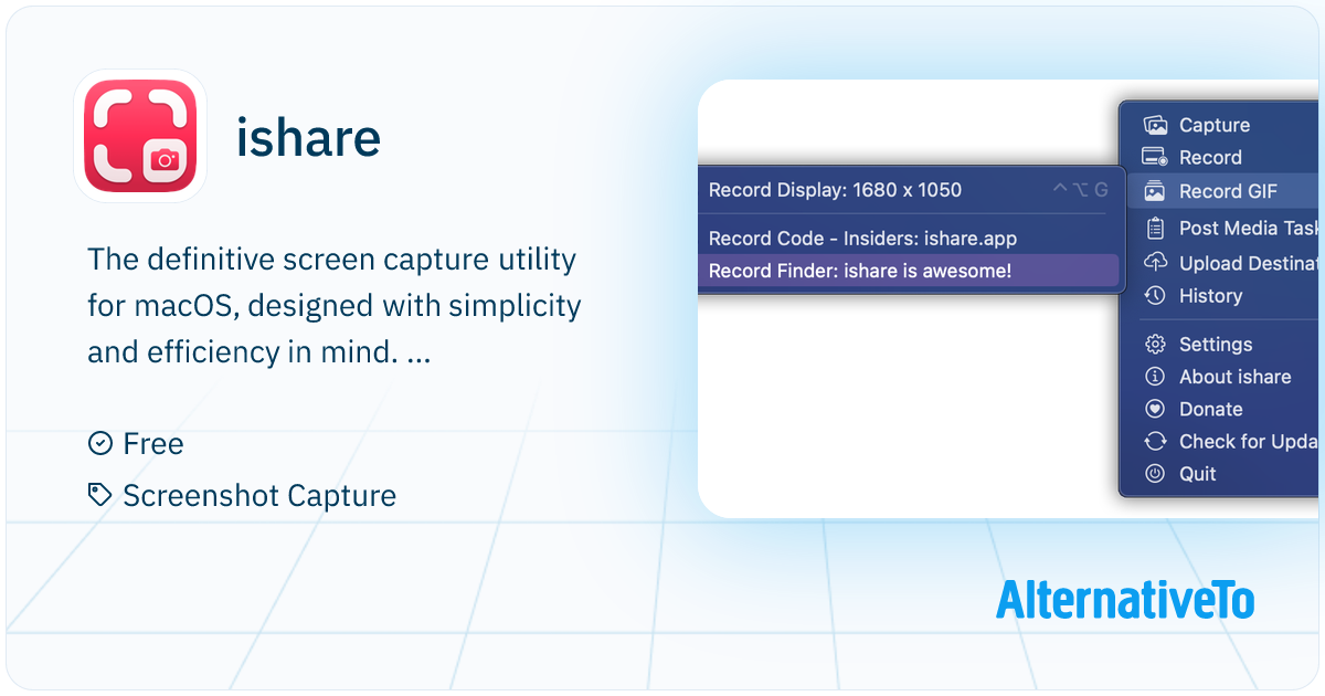 ishare: Experience the clean and unbloated screen capture utility for ...
