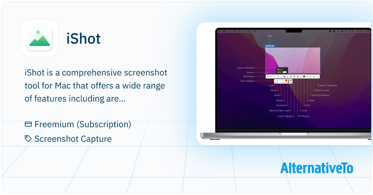 iShot: Excellent, full-featured area screenshot, window screenshot ...