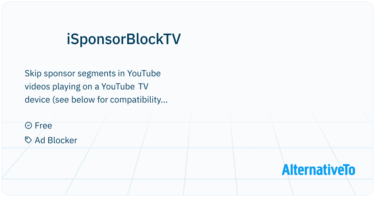 iSponsorBlockTV: Skip sponsor segments in YouTube videos playing ...