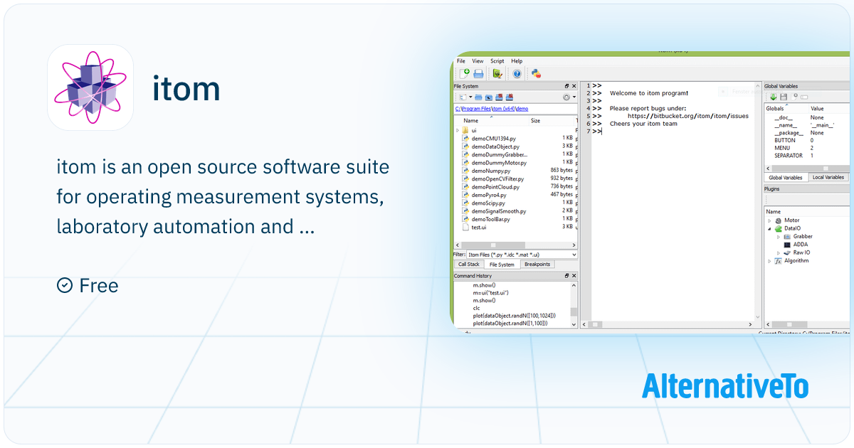 itom: Open source software suite for operating measurement systems ...