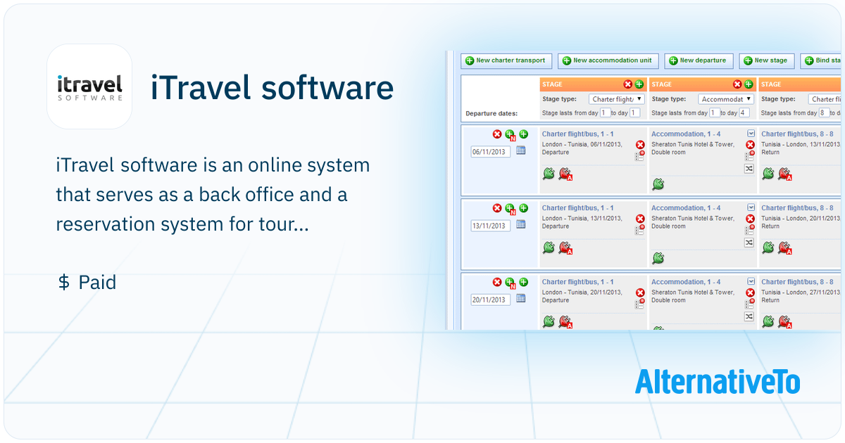 iTravel software: Online system that serves | AlternativeTo