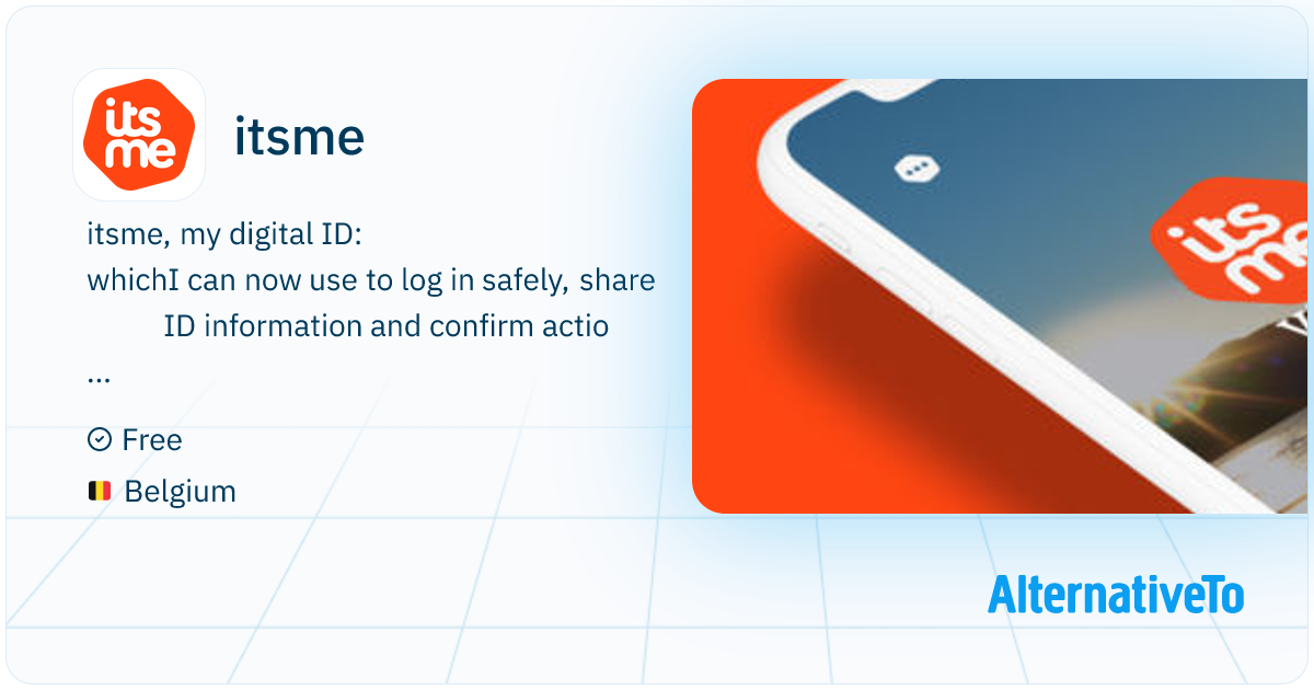 itsme: A smarter way to be you | AlternativeTo