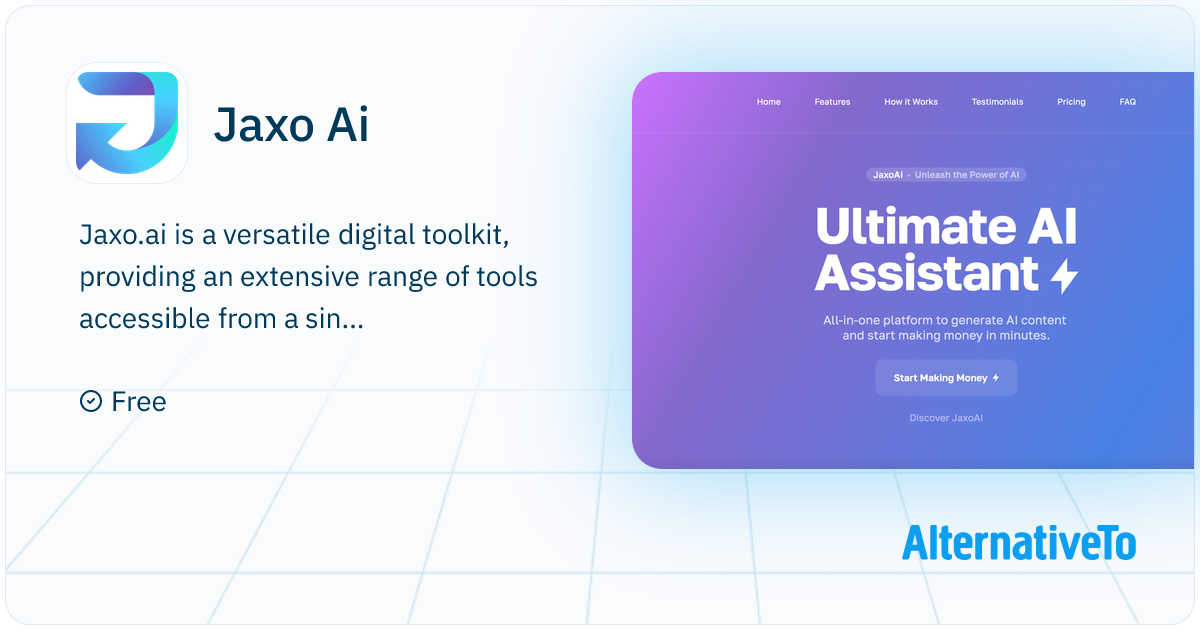 Jaxo Ai: Jaxo.ai is a versatile digital toolkit, providing an extensive ...