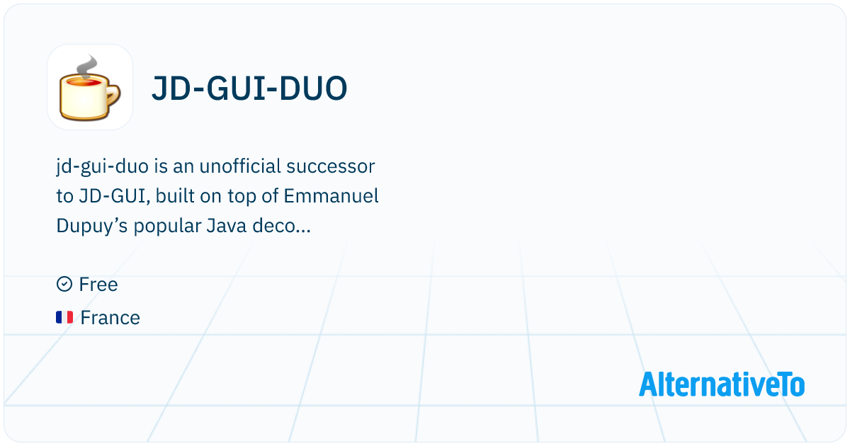 JD-GUI-DUO: A 2-in-1 JAVA decompiler based on JD-CORE v0 and v1 ...