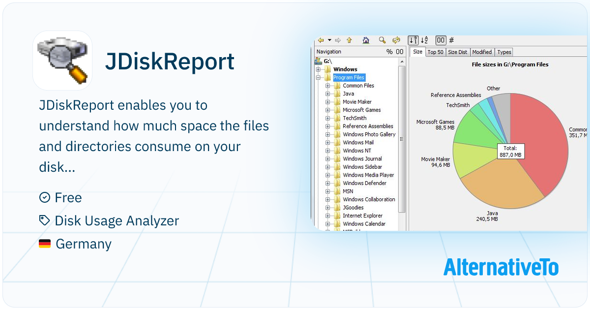 JDiskReport: Enables you to understand how much | AlternativeTo