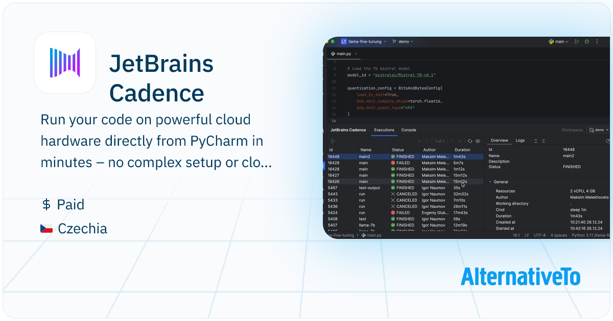 JetBrains Cadence: Run your code on powerful cloud hardware directly ...