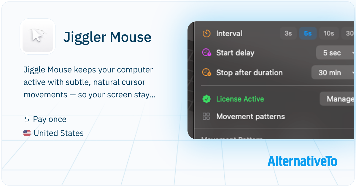 Jiggler Mouse: Keep your Mac & PC awake with natural mouse movements ...