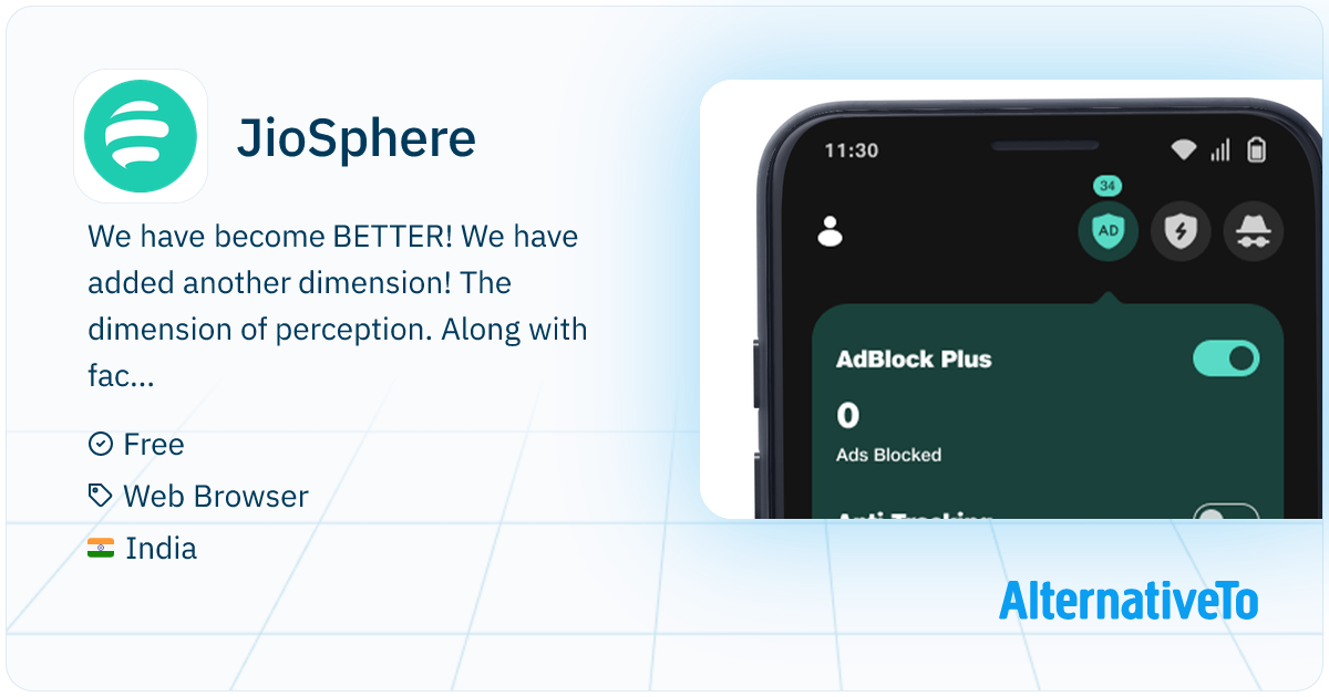 JioSphere: Browser with VPN, ad blocker, anti-tracking, and regional ...