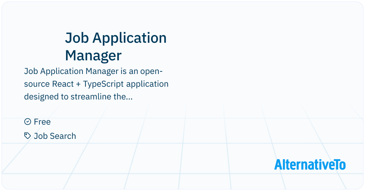 Job Application Manager: A React + TypeScript app to track job ...