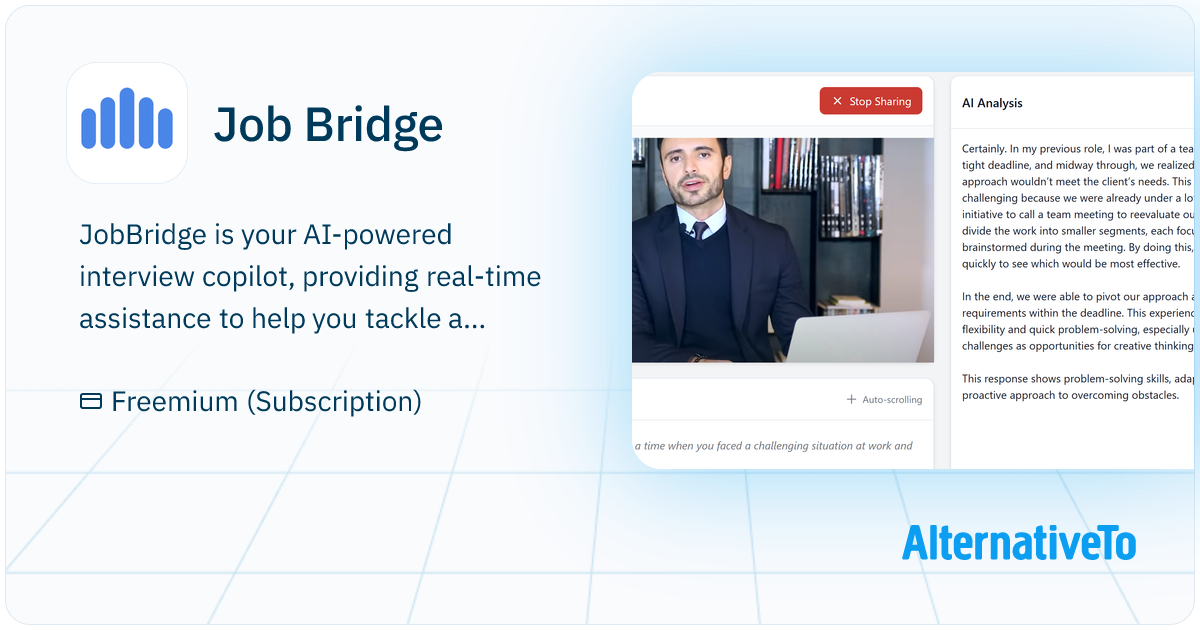 Job Bridge: Crush Your Next Job Interview with Real-Time AI Assistance ...