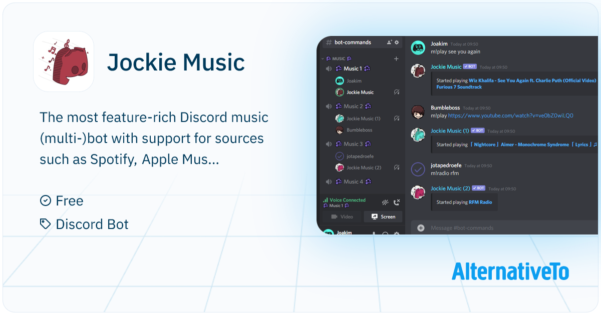 Jockie Music: The most feature-rich Discord music bot with support for ...