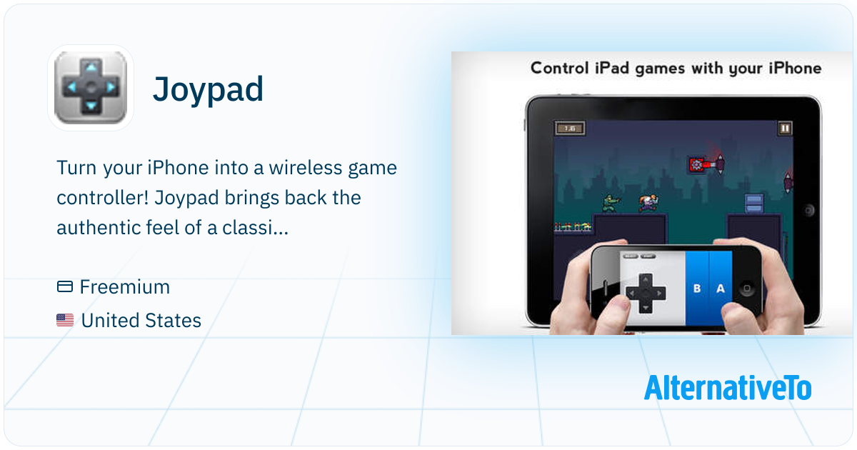 Joypad: Turn your iPhone into a wireless game controller! | AlternativeTo