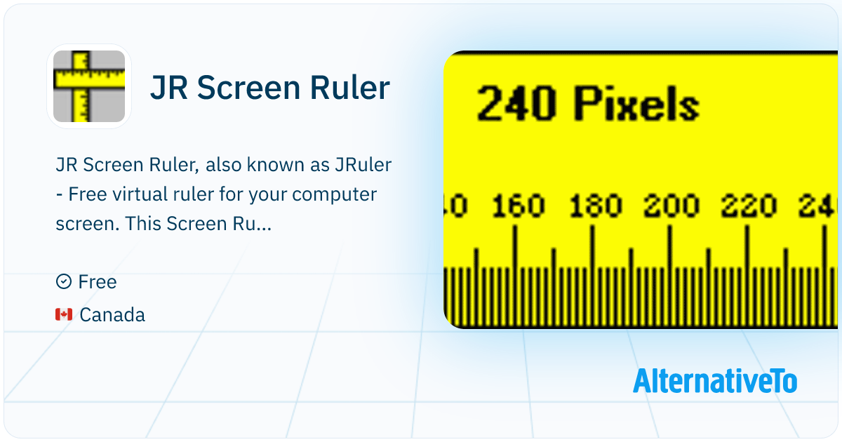 JR Screen Ruler: Also known as JRuler - Free | AlternativeTo