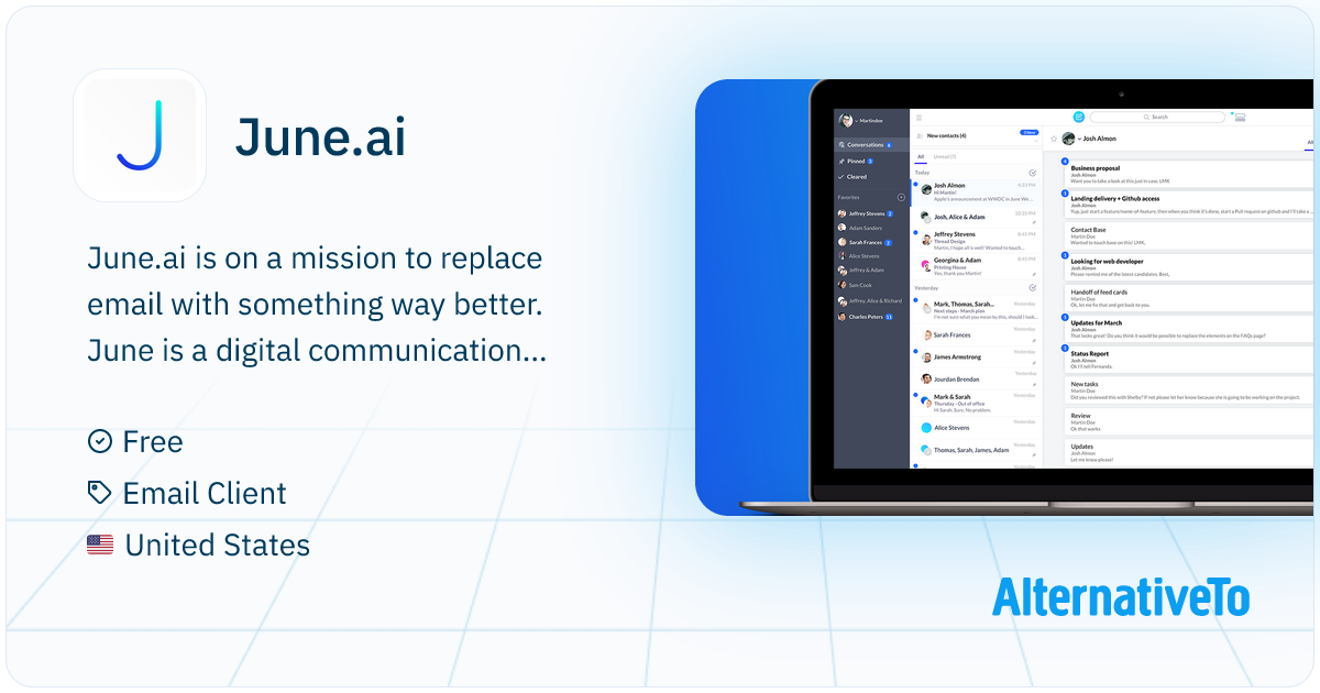 June.ai: A communication hub that replaces email | AlternativeTo