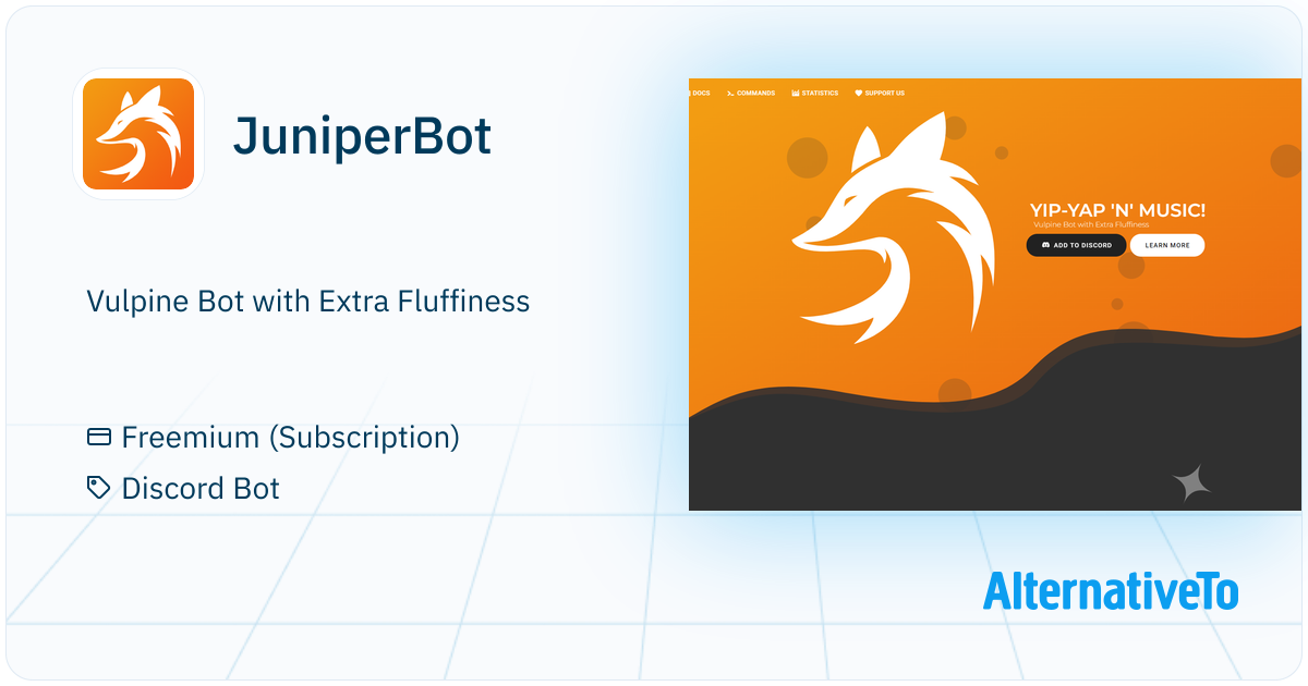 JuniperBot: Vulpine Bot with Extra Fluffiness | AlternativeTo