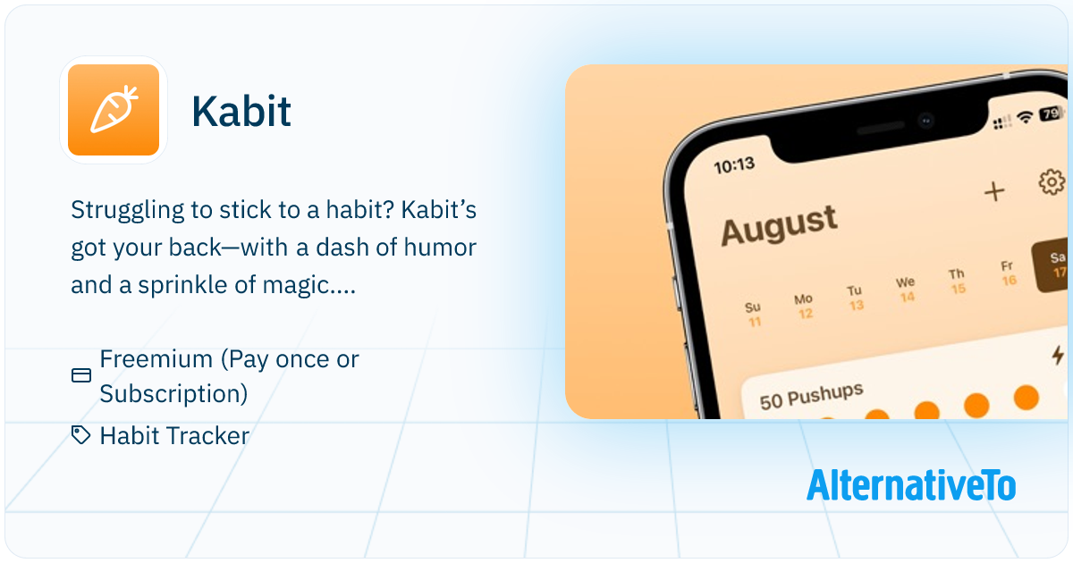 Kabit: Your fun habit-busting sidekick | AlternativeTo
