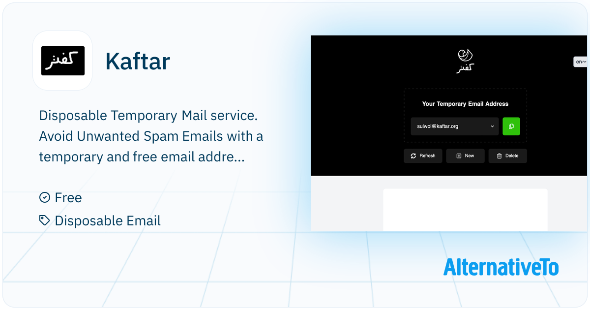 Kaftar: Temporary Mail service. Avoid Unwanted Spam Emails with a ...