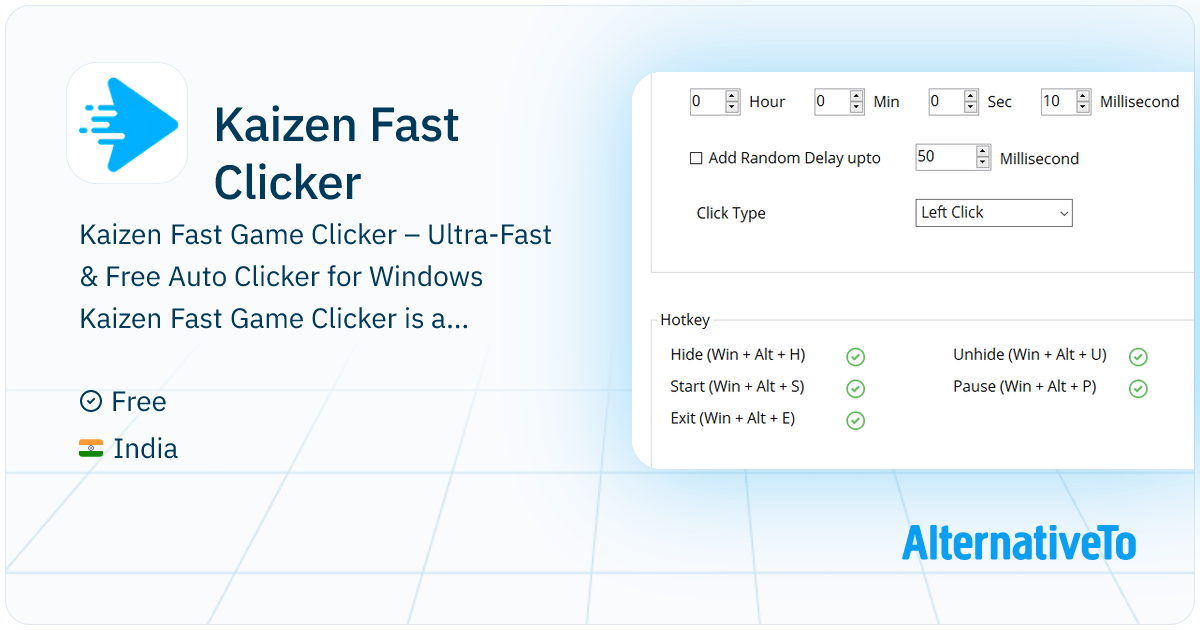 Kaizen Fast Clicker : Fast, lightweight auto clicker for gaming and ...