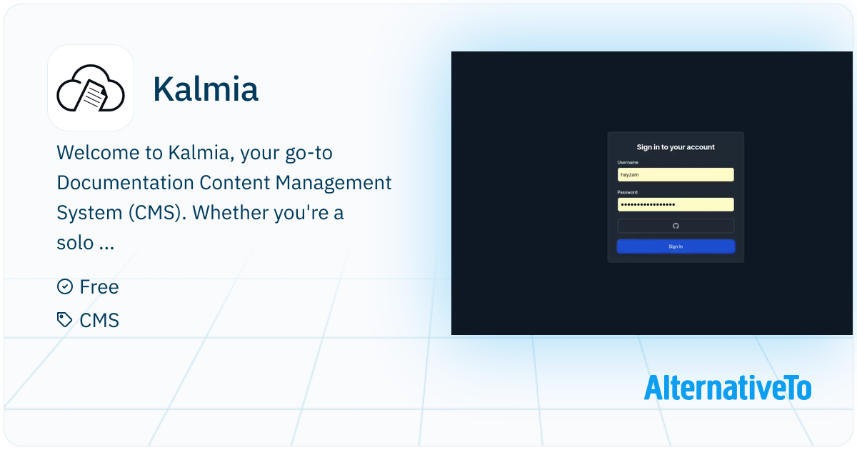 Kalmia: Go tool with a web interface for managing RsPress documentation ...