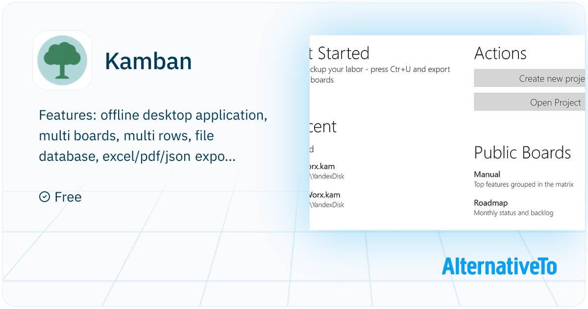 Kamban: Classic desktop application for manage offline kanban boards ...