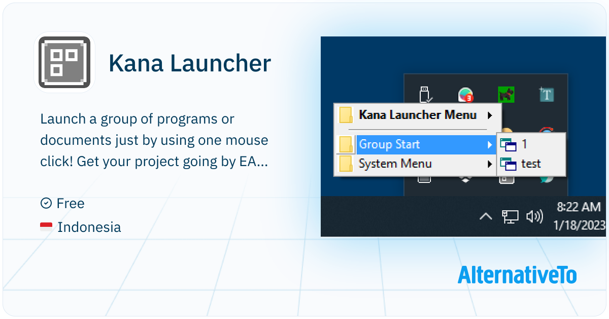 Kana Launcher: Launch a group of programs or documents just by ...