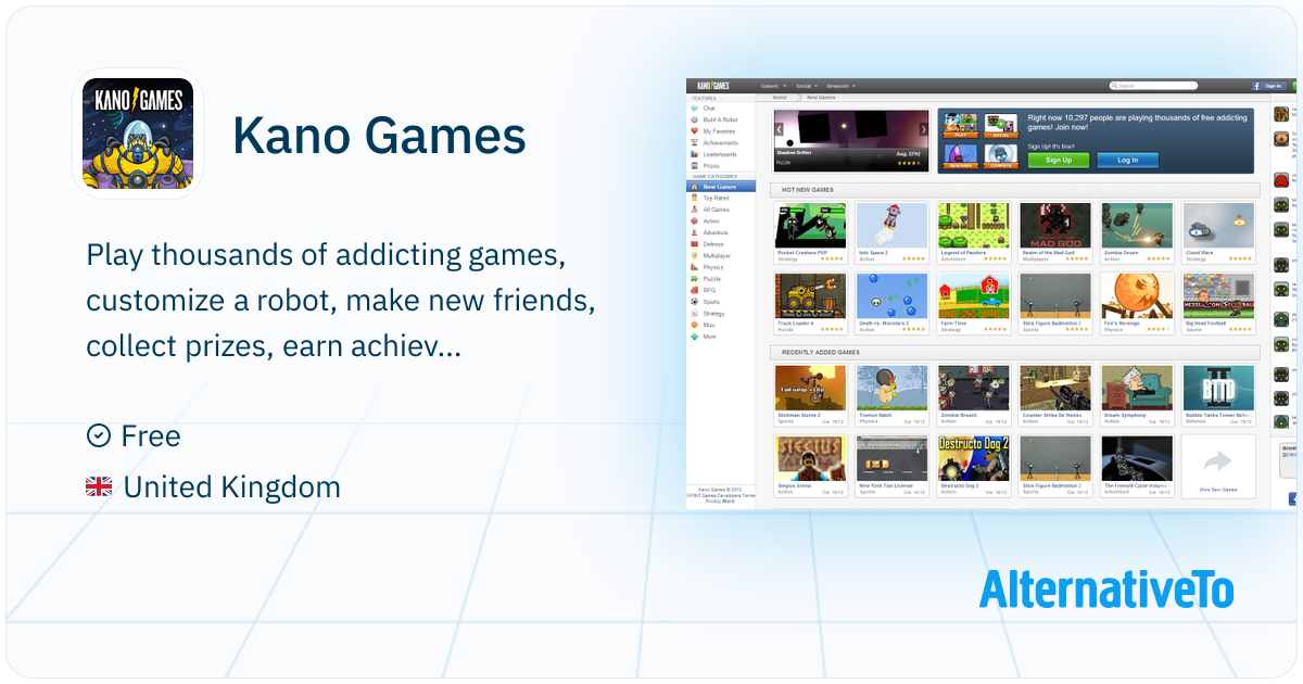 Kano Games: Play thousands of addicting games, customize a | AlternativeTo