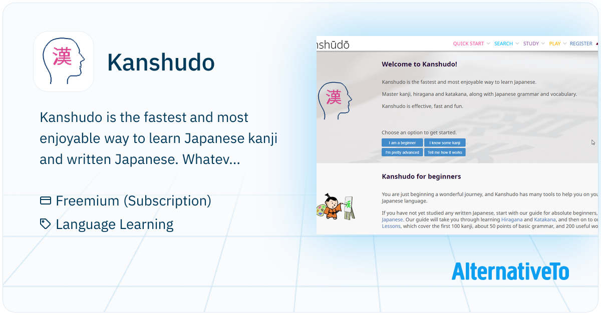 Kanshudo: Master kanji, hiragana and katakana, along with Japanese ...