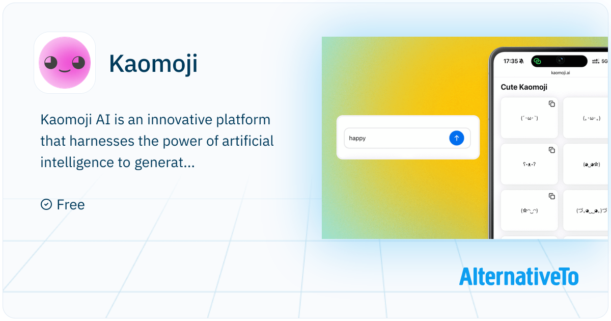 Kaomoji: Create unique kaomoji with AI! | AlternativeTo