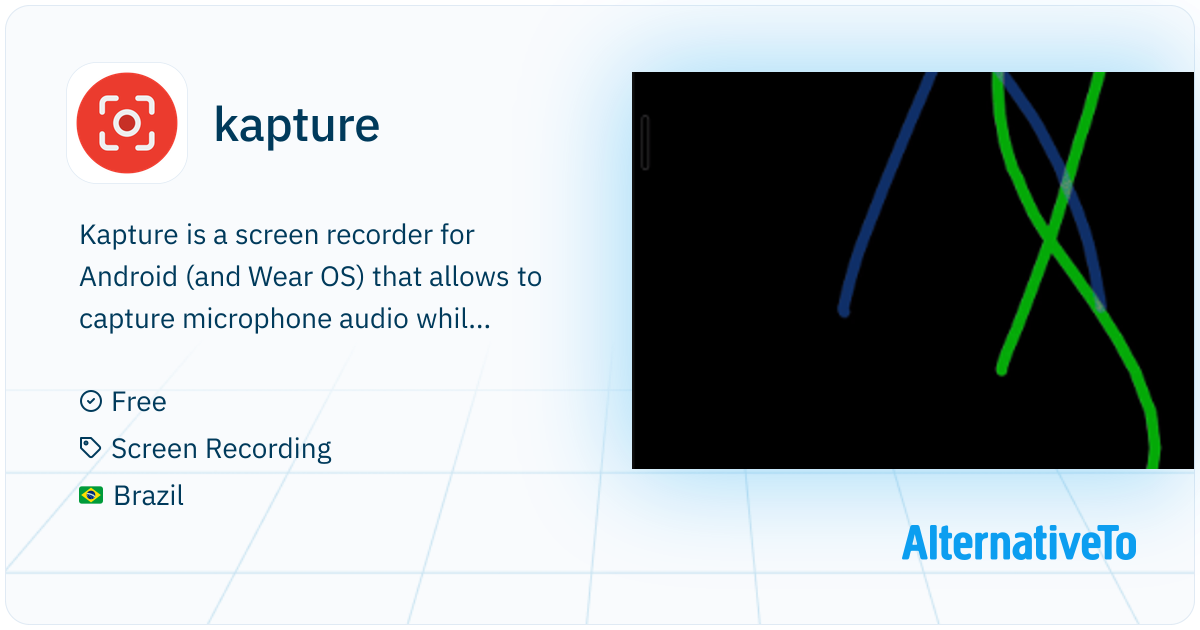 kapture: Screen recorder for Android and Wear OS that allows to record ...