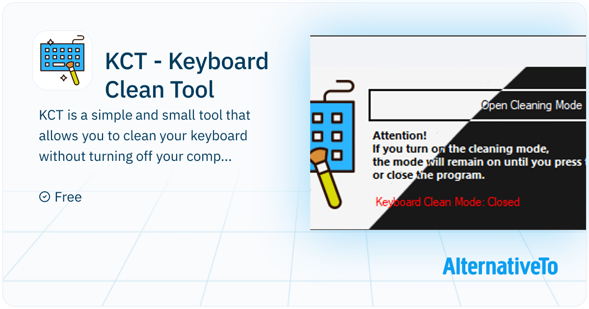 KCT - Keyboard Clean Tool: KCT is a simple and small tool that allows ...