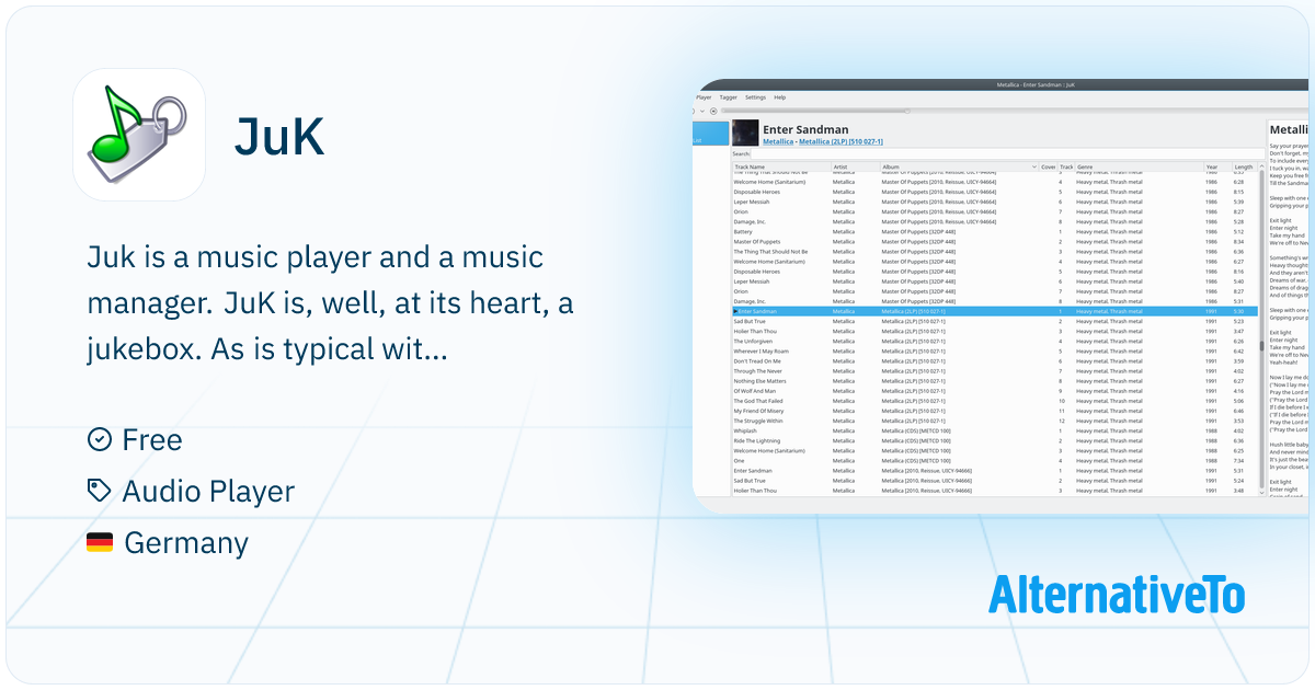 JuK: Music player and music manager | AlternativeTo