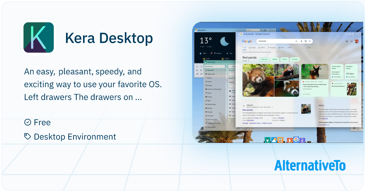 Kera Desktop: An easy, pleasant, speedy, and exciting way to use your ...