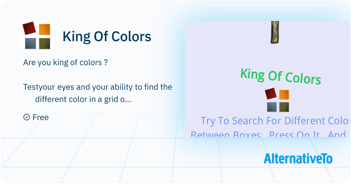 King Of Colors: Are you king of colors ? | AlternativeTo