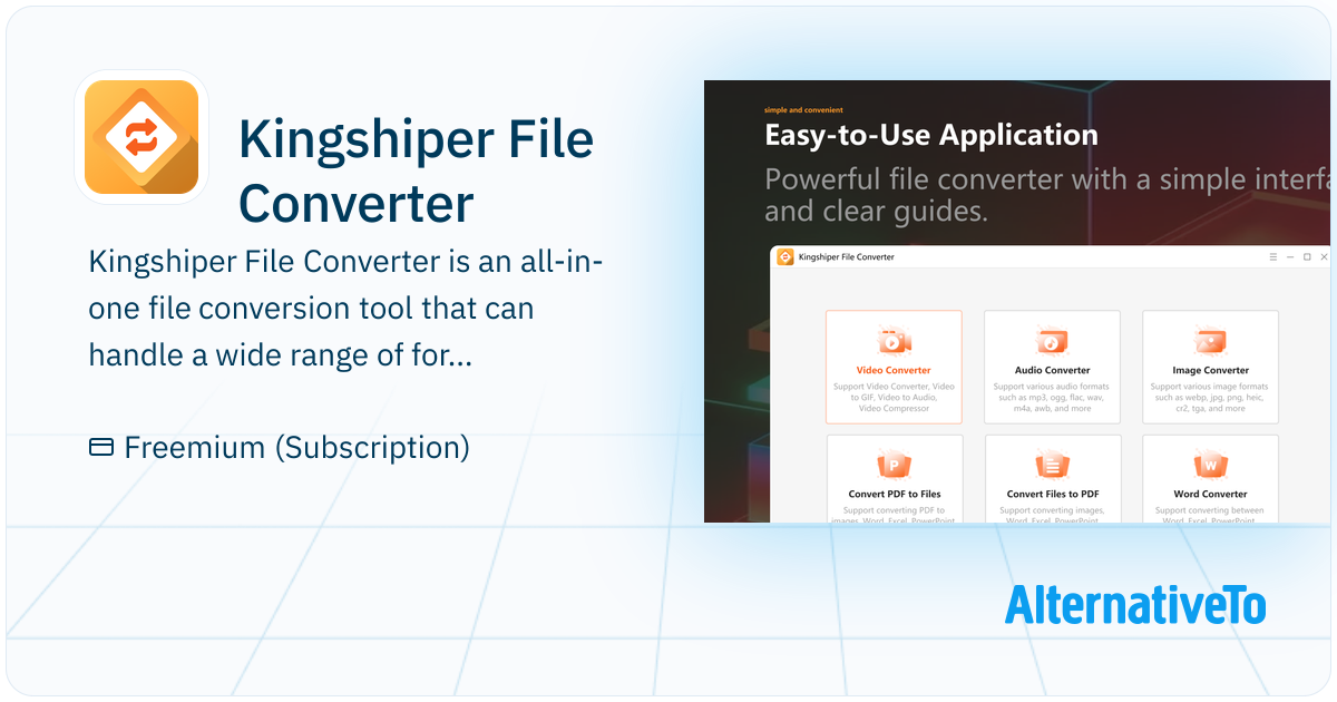 Kingshiper File Converter: All-in-one file converter to convert videos ...