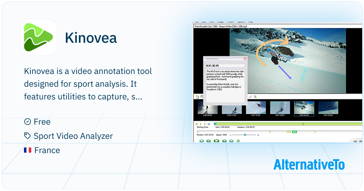 Kinovea: Free video annotation tool for sports | AlternativeTo