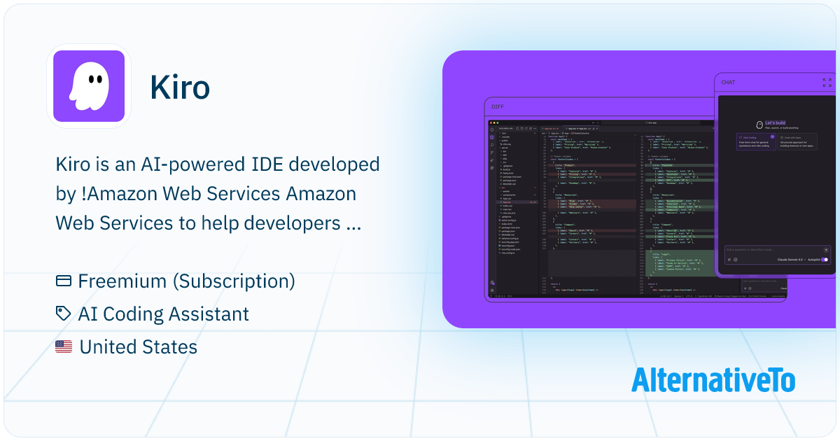 Kiro: AI-powered IDE developed by | AlternativeTo
