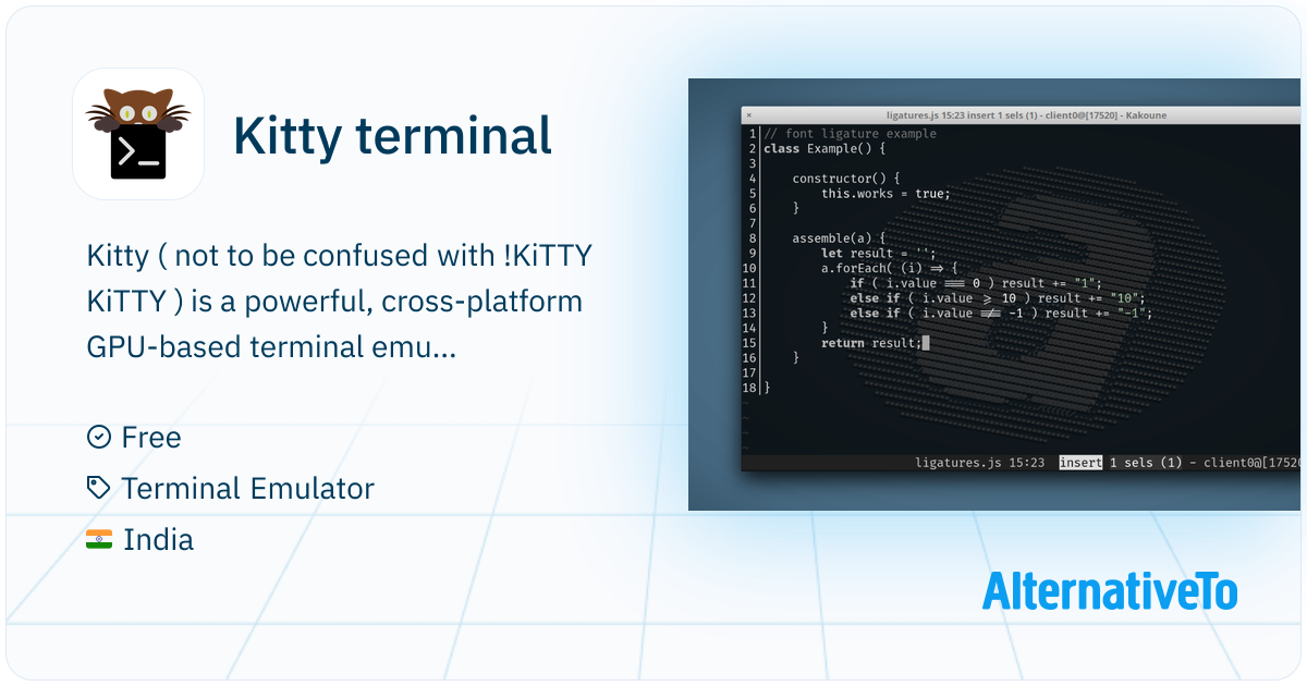 Kitty terminal: Super fast, GPU and OpenGL based terminal emulator with ...