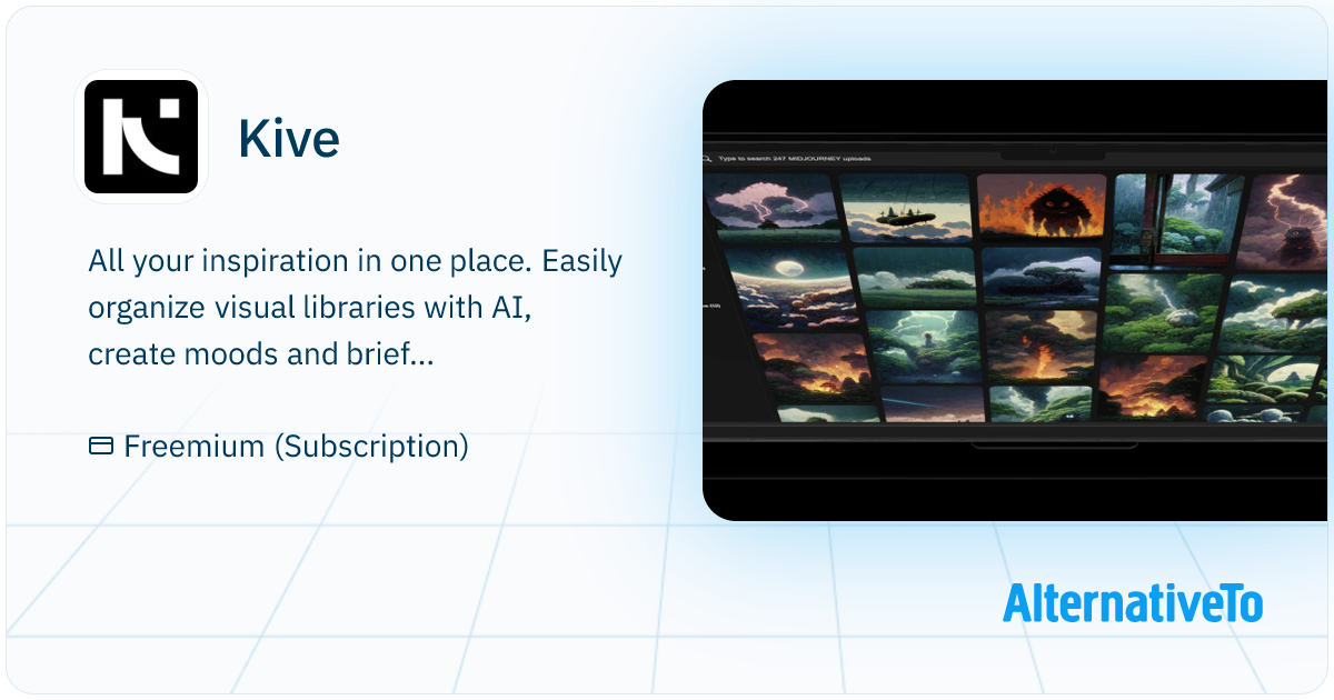 Kive: Easily organize visual libraries with AI, create moods and brief ...